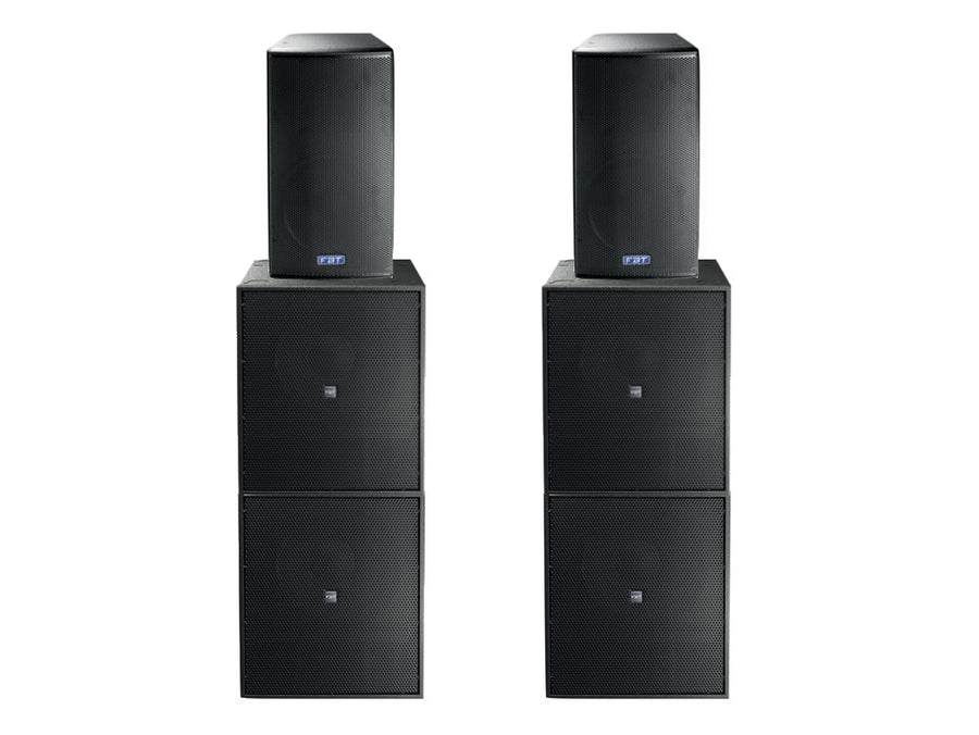 FBT MT 2000 Package 2x 15" LF/2.5" HF + 4x 18" 2-Way Active Loudspeake ...